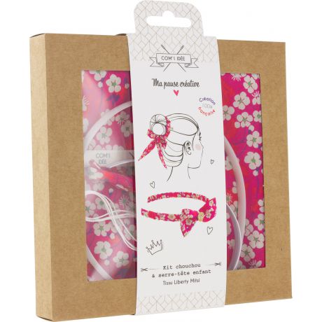 Kit couture chouchou et serre-tête enfant en liberty Mitsi - (prix pou ...