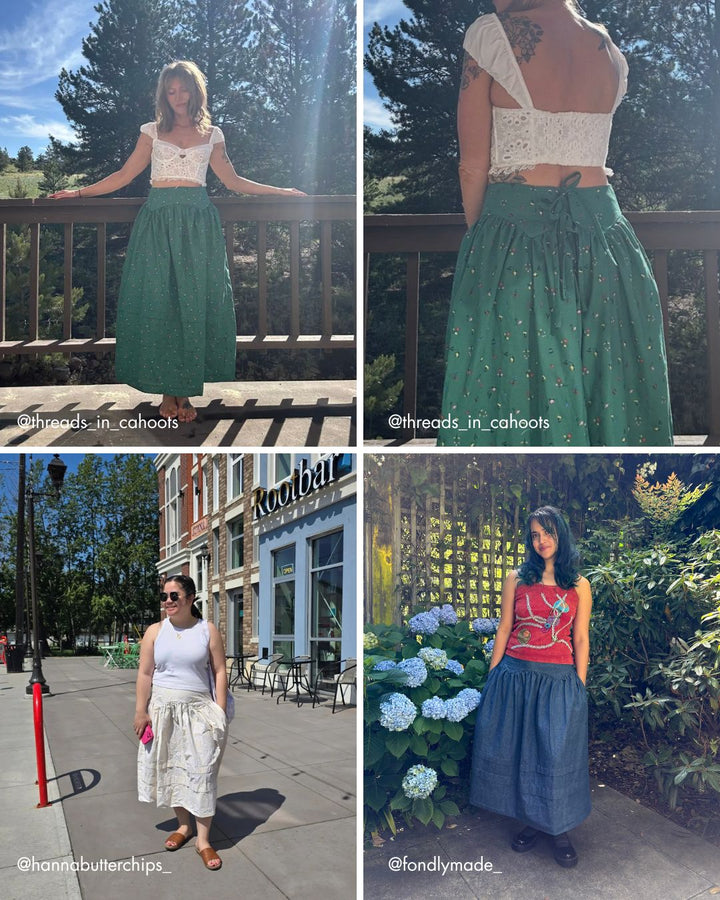 PDF - Patron digital de Basque Waist Gathered Skirt Amabel de isa in s ...