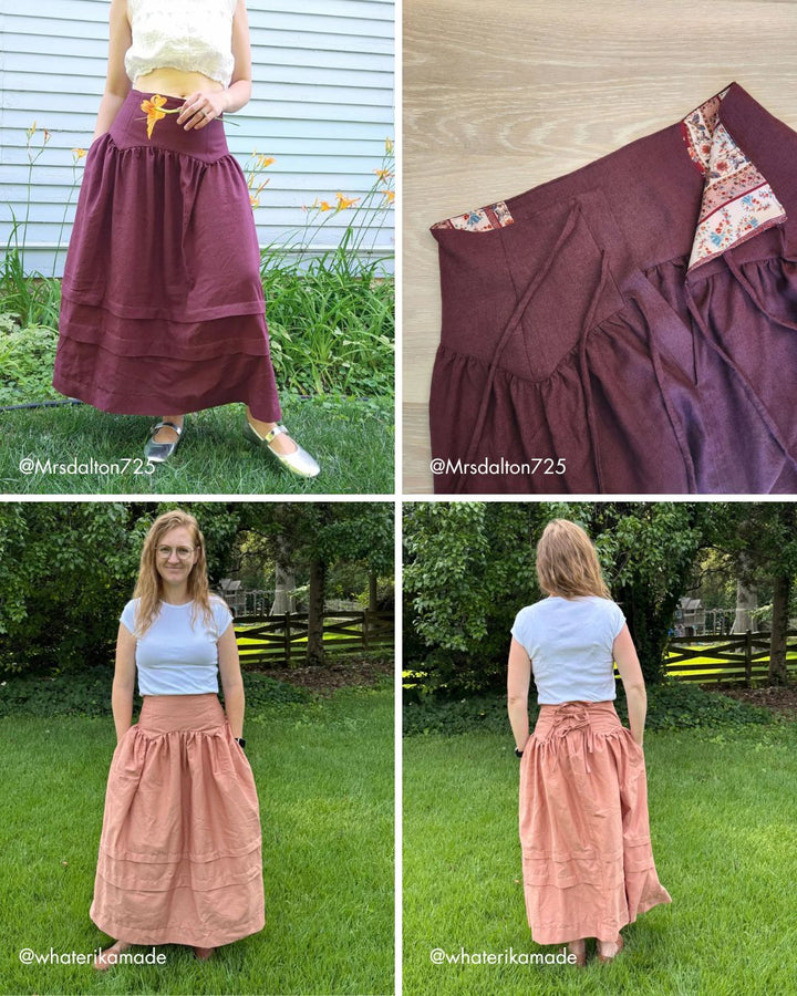 PDF - Patron digital de Basque Waist Gathered Skirt Amabel de isa in s ...