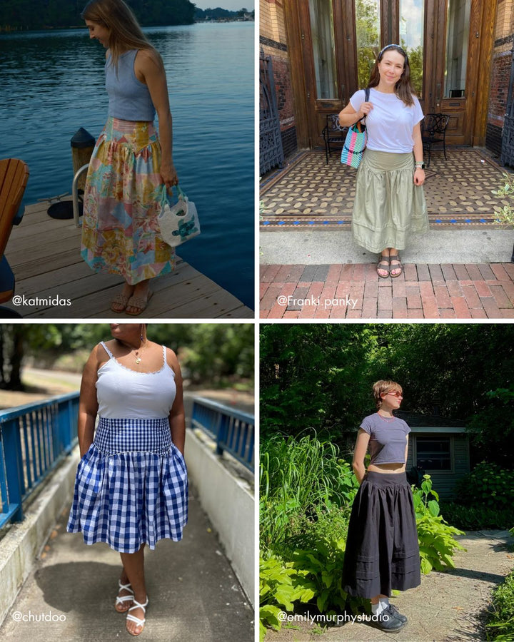 PDF - Patron digital de Basque Waist Gathered Skirt Amabel de isa in s ...