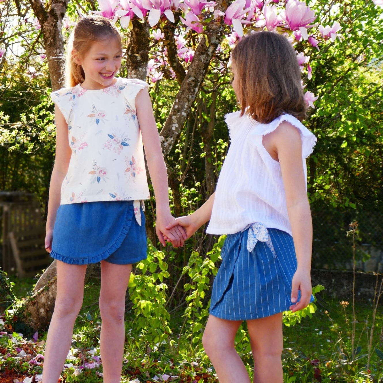 Patron pochette de la jupe short, short ou jupe Aconit de Petits D'om ...