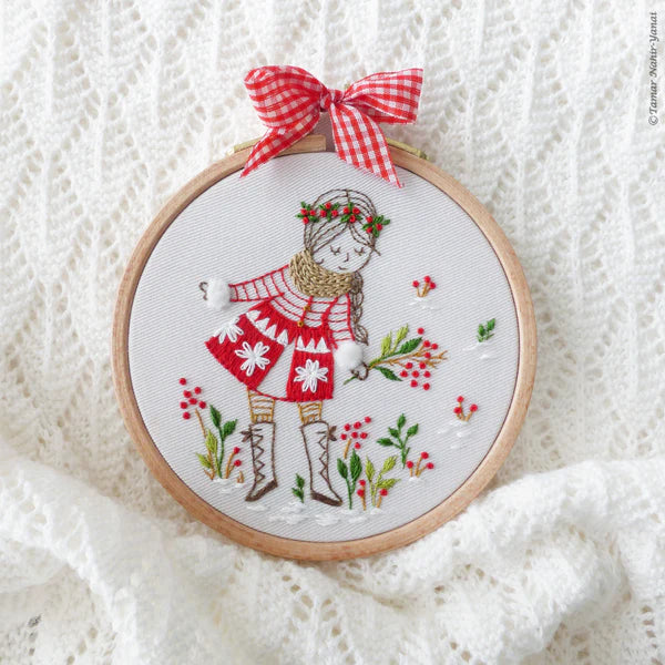 Kit à broder Tamar NY - "Snowy girl" (prix pour l'ensemble 16X16cm) – C ...